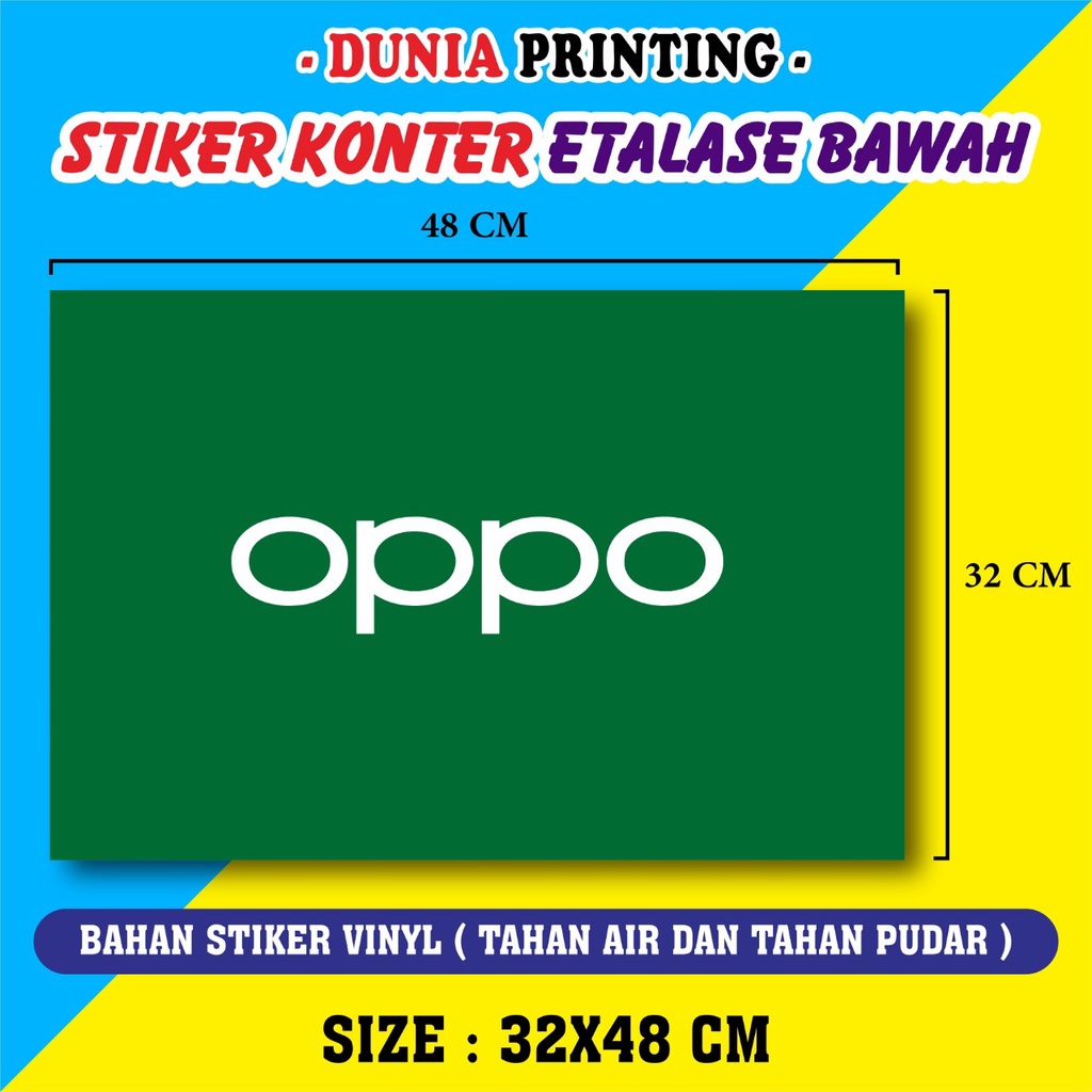 Jual Stiker Etalase Konter HP Bawah - Size 32X48 CM - Tahan Pudar dan ...