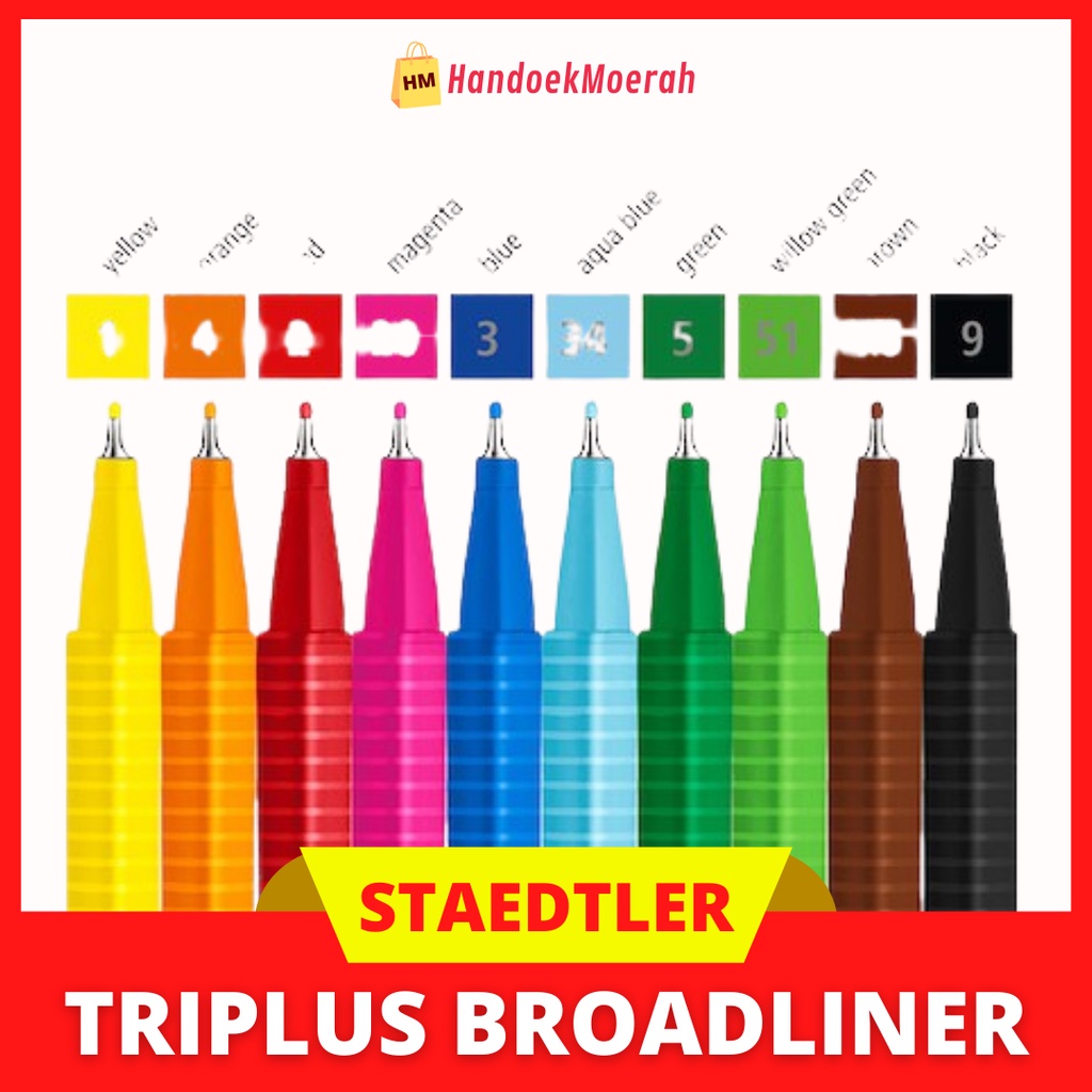 Jual Staedtler Triplus Broadliner | Shopee Indonesia