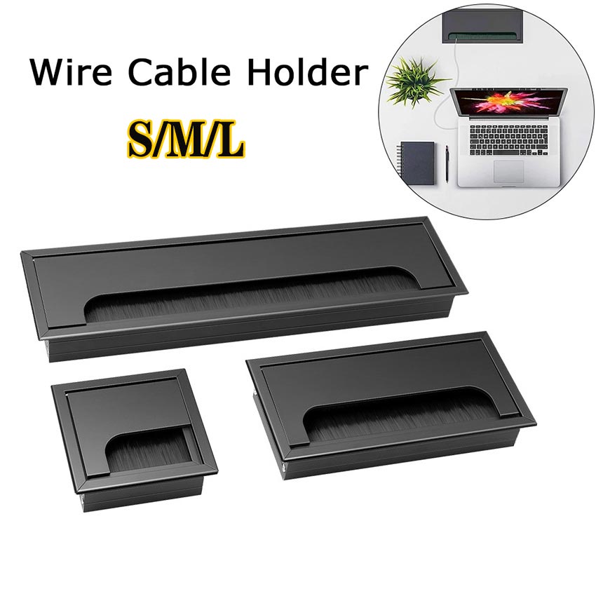 Jual Aluminium Tutup Lubang Kabel 8x28/16/8 L PVC Meja Kantor Kotak ...