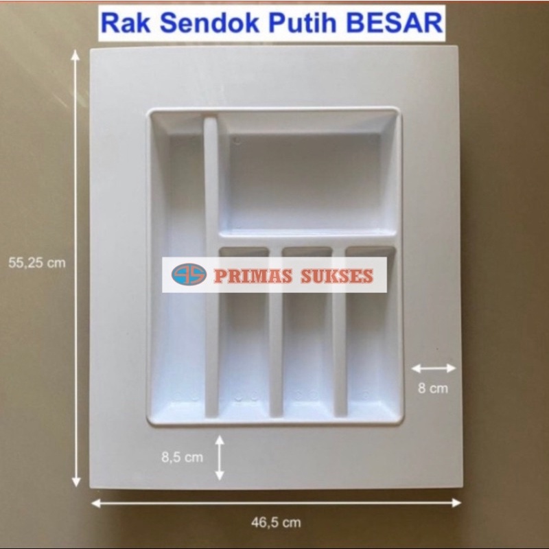 Jual Rak Sendok Sekat Laci Plastik Besar Cutlery Modelline | Shopee ...