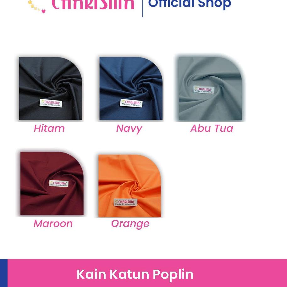 Jual Booming Charisma Bahan Kain Katun Poplin - Poplin 100% Katun ...
