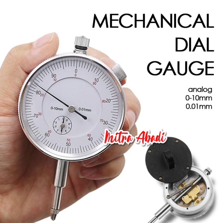 Jual Mechanical Dial Indicator / Dial Gauge Tester Alat Ukur Kerataan ...