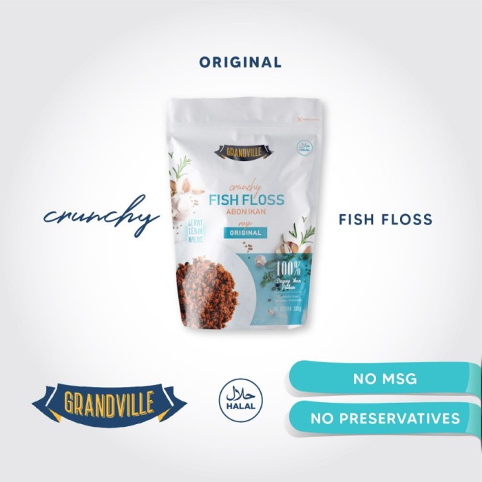Jual Abon Ikan 100gr Grandville Rasa Original Crunchy Fish Floss | Shopee Indonesia