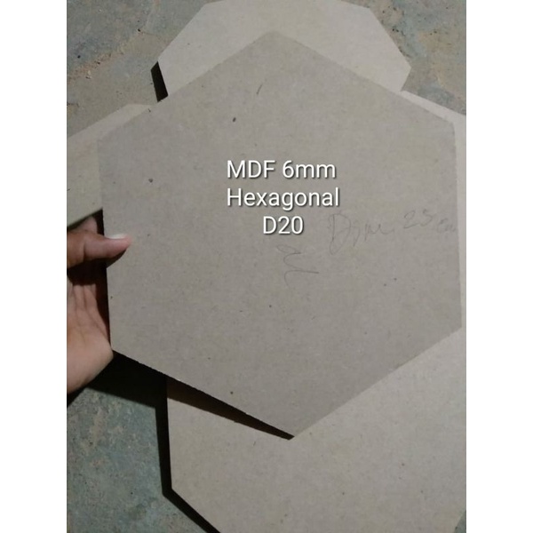 Jual MDF 6mm Hexagonal Diameter 20cm | Shopee Indonesia