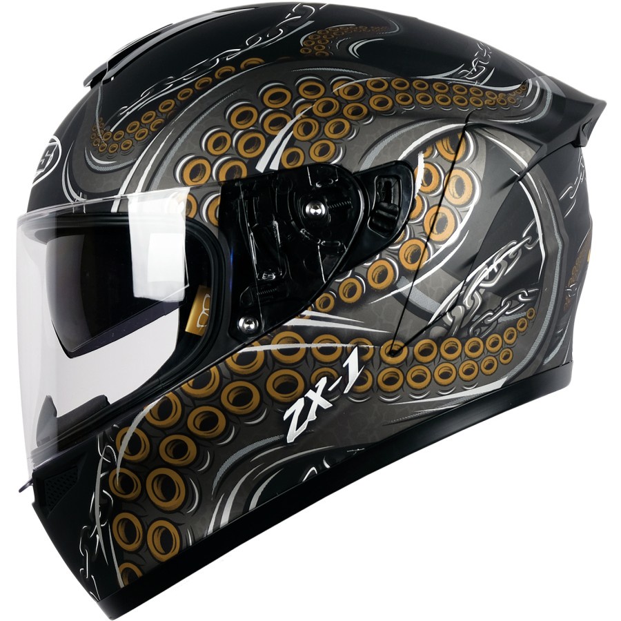 Jual Helm Full Face NJS ZX-1 KRAKEN | Shopee Indonesia