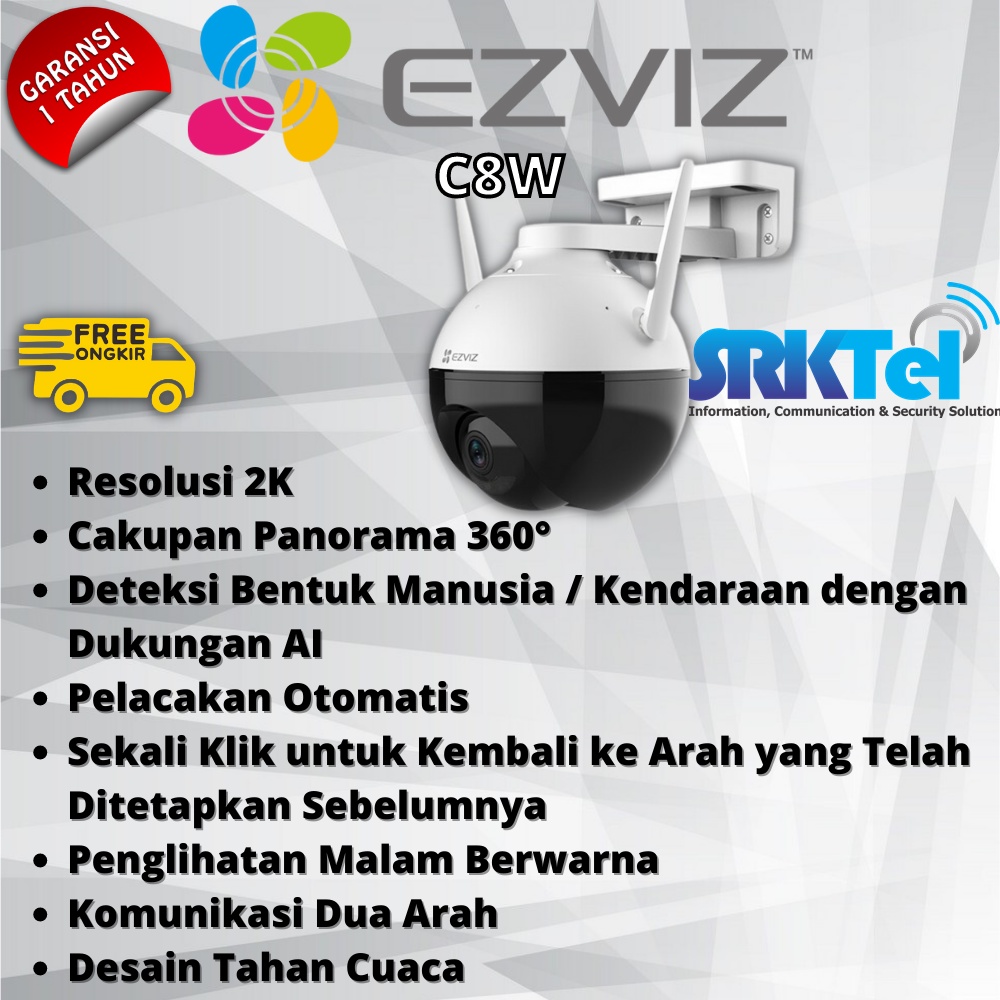 Jual Ezviz C8W 4MP 2K+ Pan & Tilt Wi-Fi Camera IPcam Wireless | Shopee ...