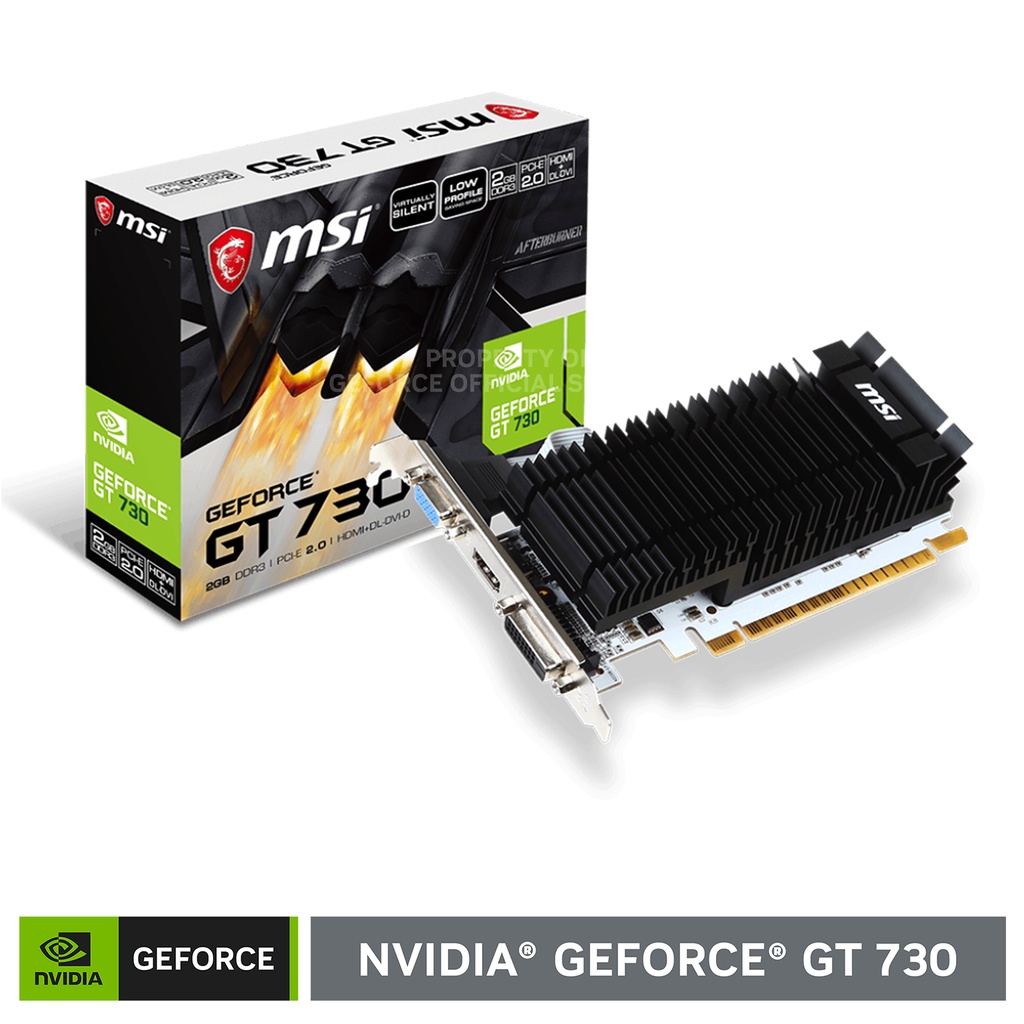 Jual MSI GeForce GT 730 2GB DDR3 | N730K-2GD3H/LP | 2GB GDDR3 | Shopee Indonesia