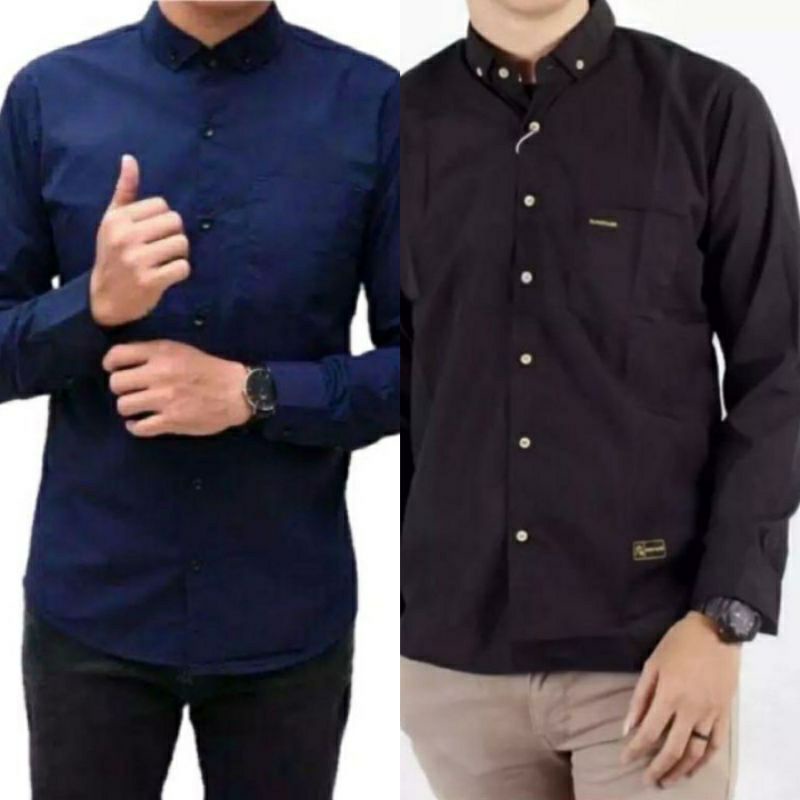 Jual KEMEJA POLOS PRIA | Shopee Indonesia