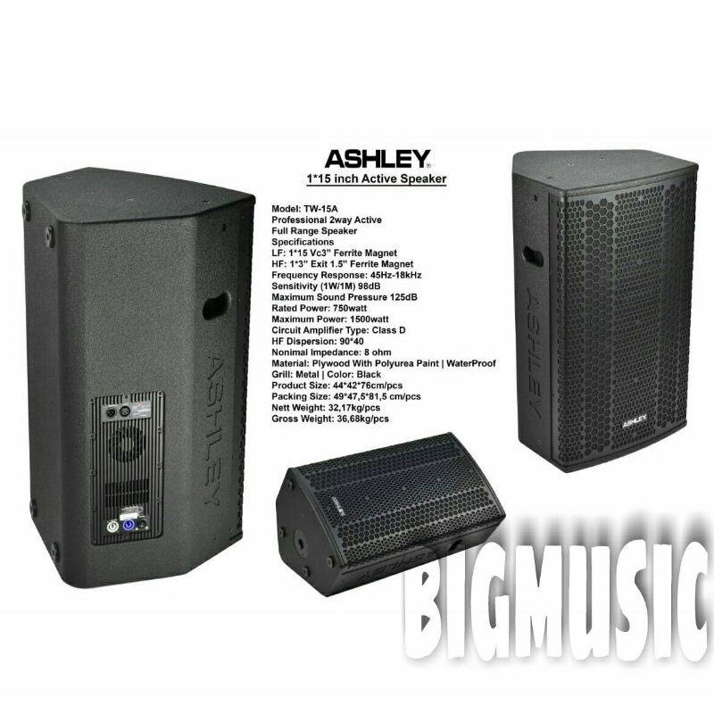 Jual Speaker Aktif Ashley TW15 A Original 15 inch Active ASHLEY TW 15 A ...