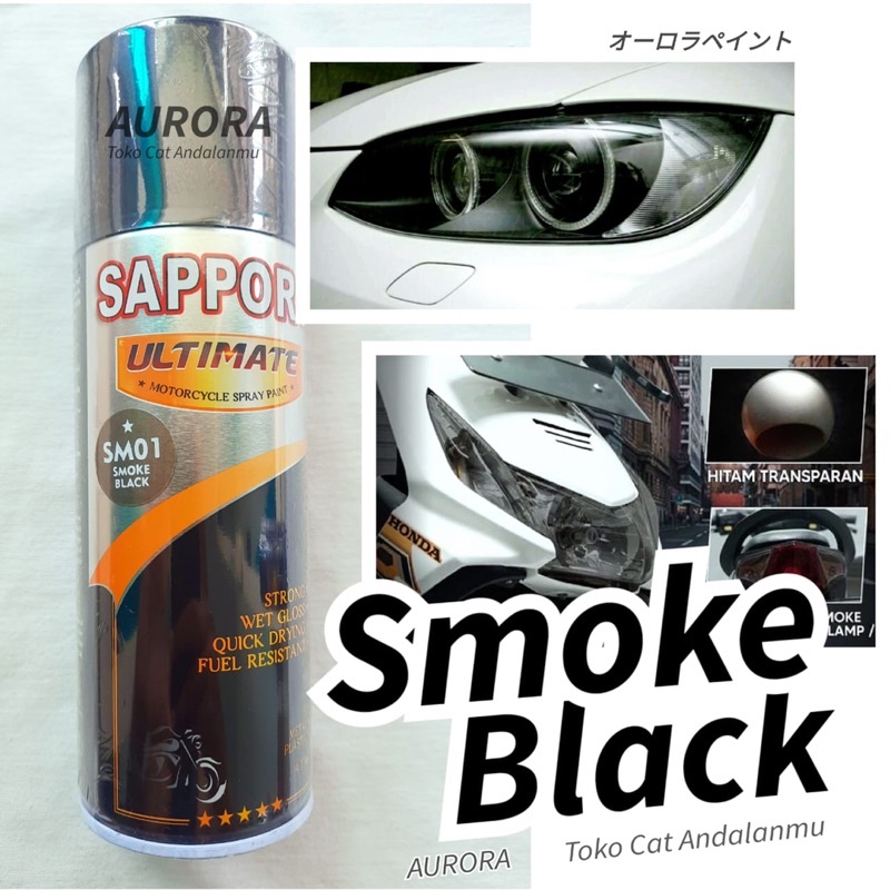 Jual Sapporo Ultimate SM01 Smoke Black 400ml Hitam Transparan Pilok ...