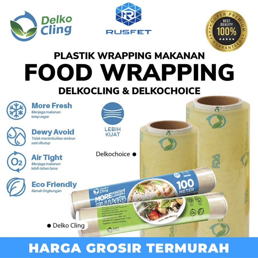 Jual Plastik Bungkus Makanan Cling Wrap FOOD GRADE Wrapping FDA ...