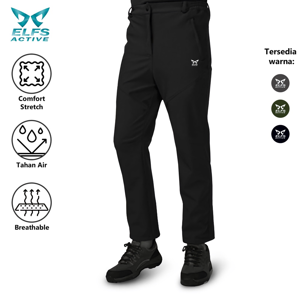 Jual ELFS ACTIVE Celana Hiking Pria Size M - XXL Waterproof With Inner ...