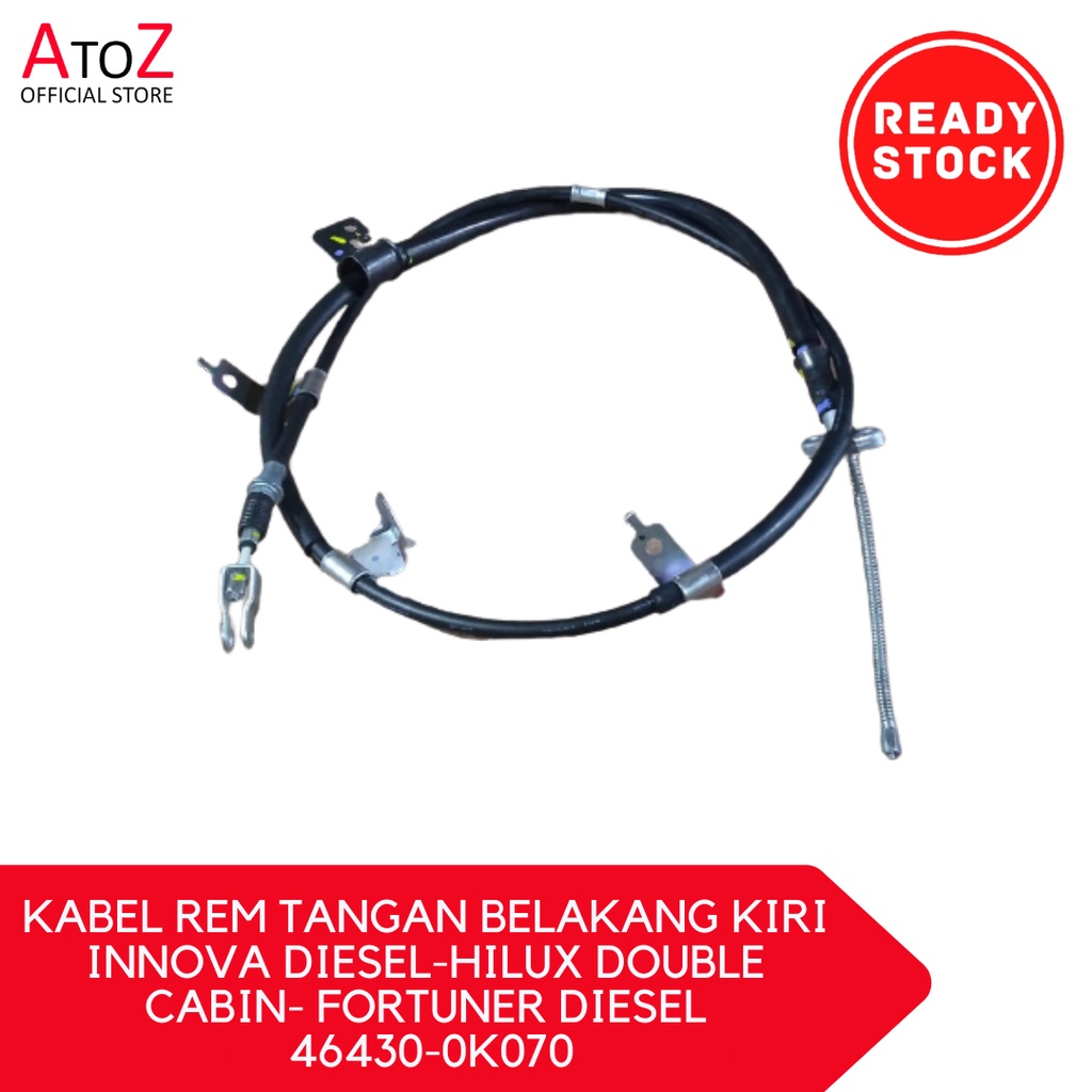 Jual KABEL REM TANGAN BELAKANG KIRI INNOVA DIESEL-HILUX DOUBLE CABIN ...