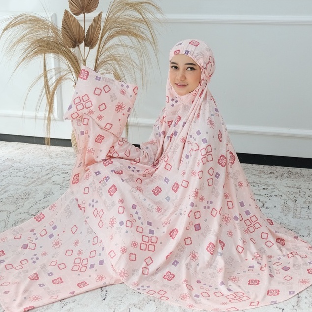 Jual Mukena Dewasa Rayon Bali Premium Mutiara All Over Putri Dania | Shopee Indonesia