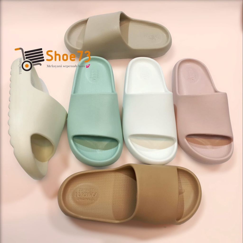 Jual LUOFU E 6224 - E01 SIZE 36-40 | Sandal selop jelly wanita | Sendal ...