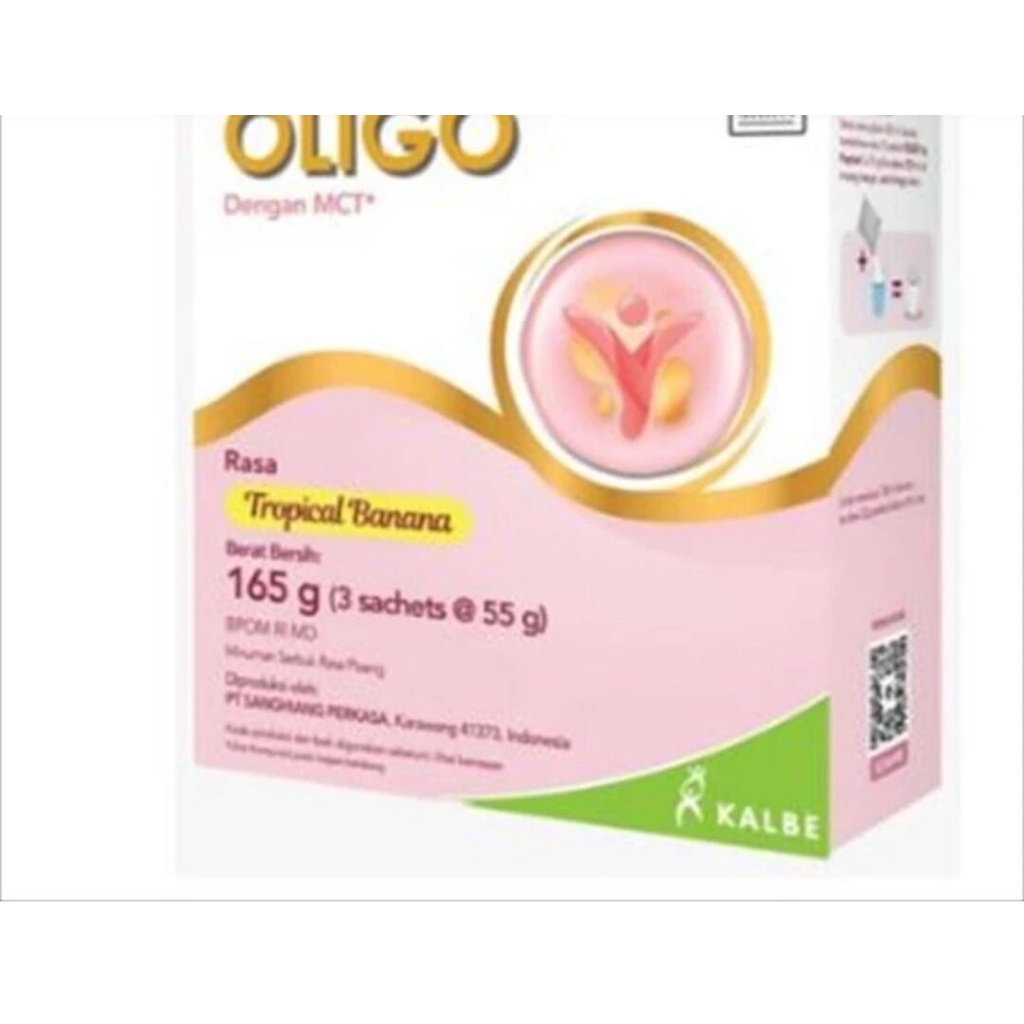 Jual OLIGO SUSU KALBE BANANA BOX 165 GR suplemen susu untuk gangguan pencernaan, diare, hiv, ibs ...
