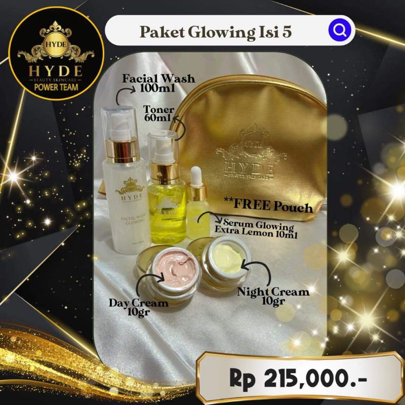 Jual Hyde Beauty Skincare Paket Glowing isi 5 Serum Lemon | Shopee Indonesia