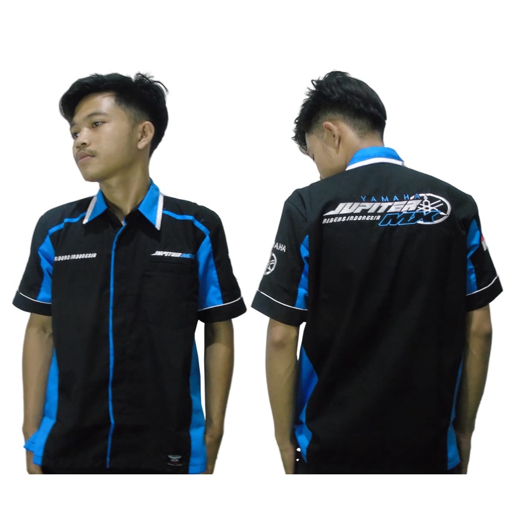 Jual BAJU ATASAN / PRIA / Kemeja Jupiter MX VIRAL KMX Yamaha Bikers ...