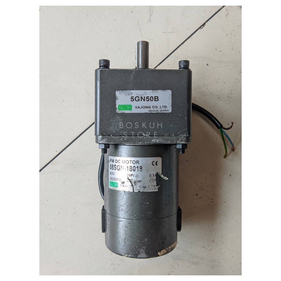 Jual DC MOTOR GEARBOX 40W 1:50 DC180V 36 RPM | Shopee Indonesia