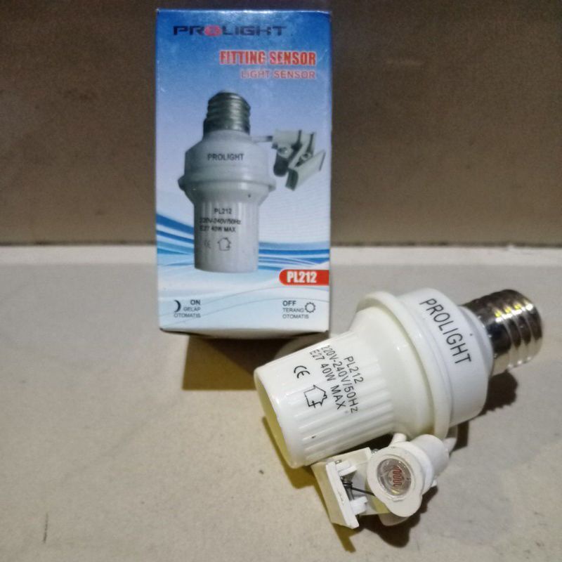 Jual Fiting Lampu Sensor Cahaya Pro Light (Otomatis On Malam, OFF Siang ...