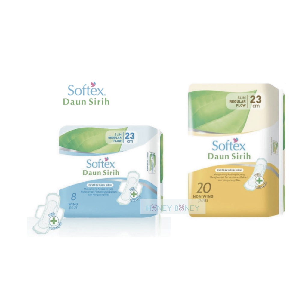 Jual SOFTEX Daun Sirih 23cm isi 8 pads with wing | Shopee Indonesia