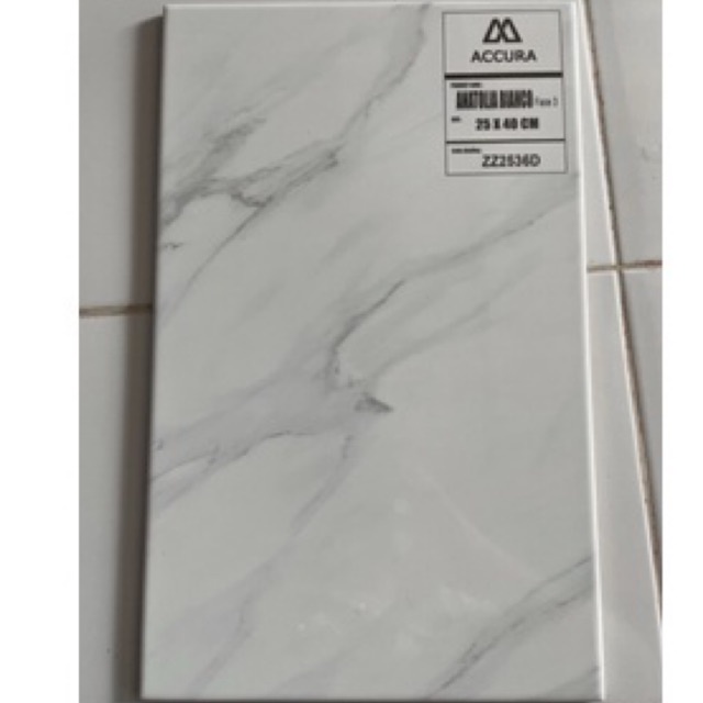 Jual Keramik Dinding 25x40 Anatolia Bianco Mulia Accura | Shopee Indonesia