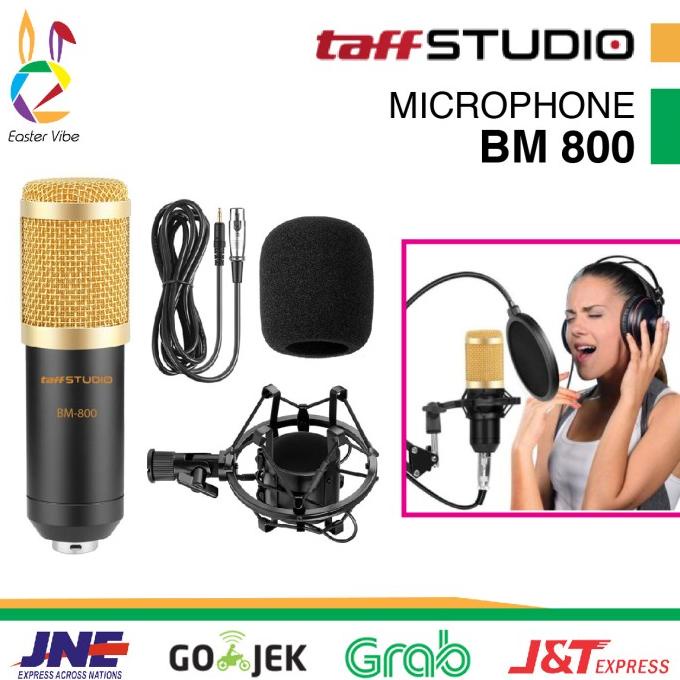 Jual TAFFWARE BM 800 CONDENSER MICROPHONE - BM800 STUDIO MIC | Shopee ...
