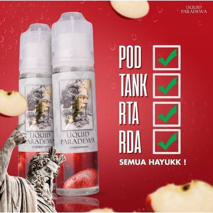 Jual LIQUID 60ML APPLE ZEUS PARADEWA RASA APEL | Shopee Indonesia