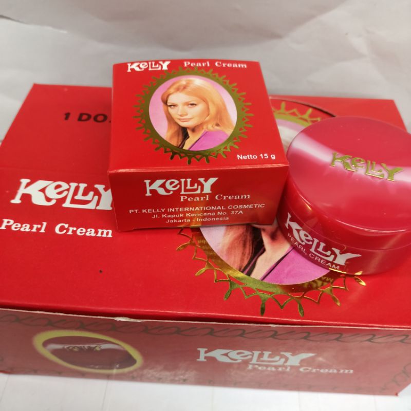 Jual Kely Pearl Cream 5gr - 15gr Bedak Kelly - LUSINAN | Shopee Indonesia