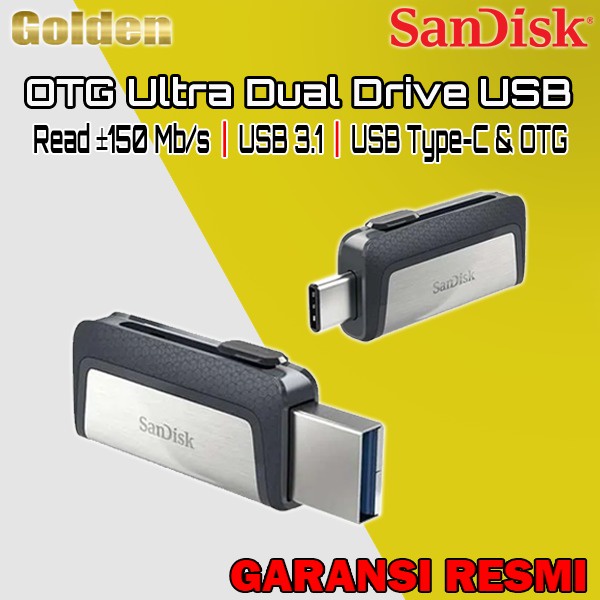 Jual Sandisk Otg Ultra Dual Drive Usb Type-C 32gb 64gb 128gb 256gb ...