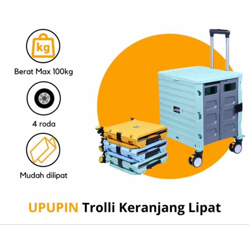 Jual UPUPIN Koper , Trolly Belanja , Troli Lipat , Keranjang Lipat ...
