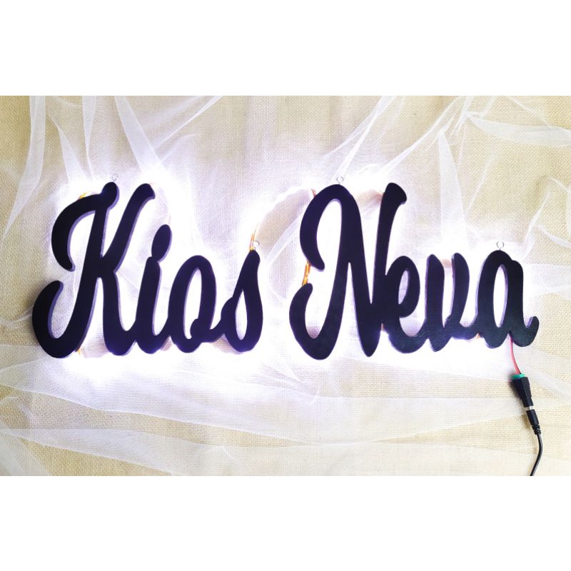 Jual TULISAN NAMA LED (PAKET 8 HURUF PER KATA) - NAMA CUSTOM TIMBUL ...