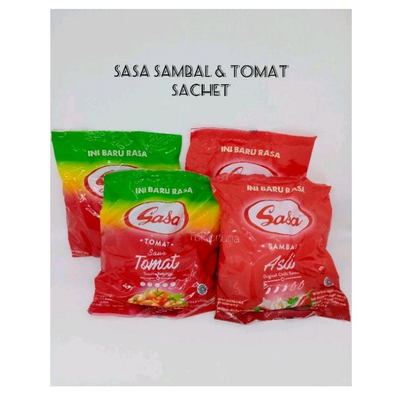 Jual saos sambal & tomat sachet all varian isi 24 Indofood/sasa ...
