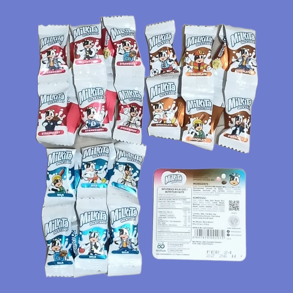 Jual Milkita Permen Susu Candy Mix, Split, Zuper, De Fanty Renceng ...