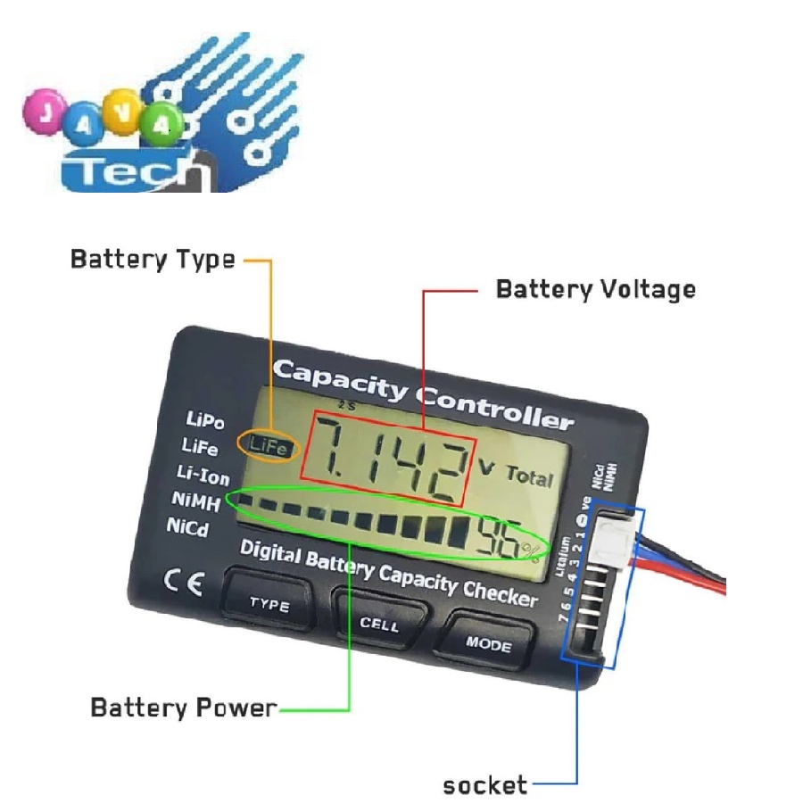 Jual Cellmeter-7 Digital Battery Capacity Checker Tester Baterai ...