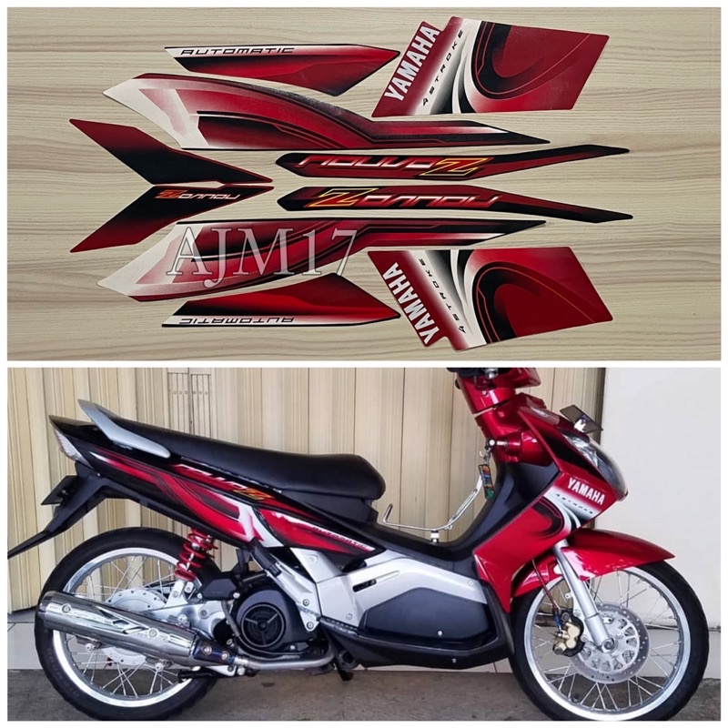 Jual STIKER STRIPING NOUVO Z 2007 MERAH | Shopee Indonesia