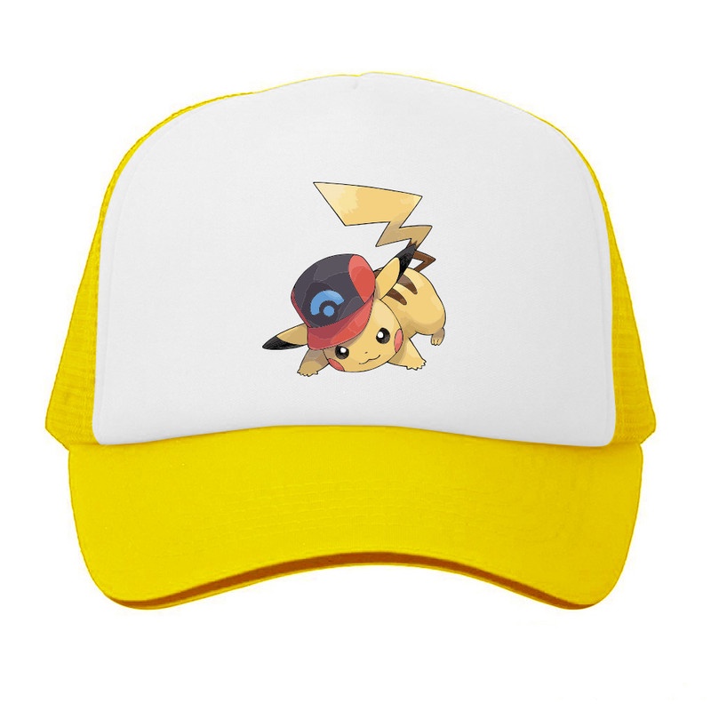 Jual Topi Trucker Gaming Pokemon Ash Sinnoh Cap Pikachu | Shopee Indonesia