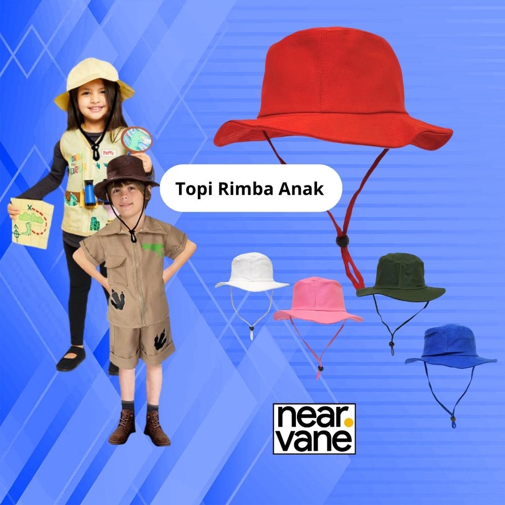 Jual Topi Rimba Hat Tali Safari Adventure Bucket Hat Anak Laki Laki ...