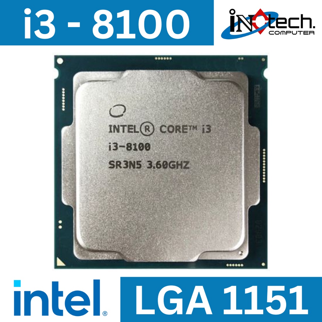 Jual Intel Core i3 8100 Tray (Coffee Lake) LGA1151 CPU Processor 4 Core 4 Thread 3.6GHz | Shopee ...