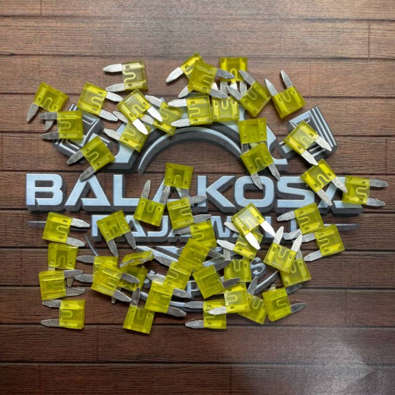 Jual FUSE SIKRING TANCAP MINI 20A AMPER SIKRING TANCEP TUSUK DX MINI ...