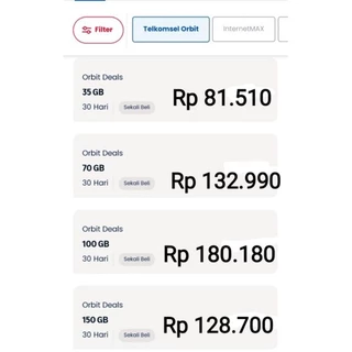 Jual cara beli kuota internet orbit Harga Terbaik & Termurah Maret 2025 | Shopee Indonesia