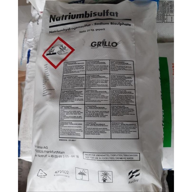 Jual Natrium Bisulfat / Sodium Bisulfate zak 25KG | Shopee Indonesia