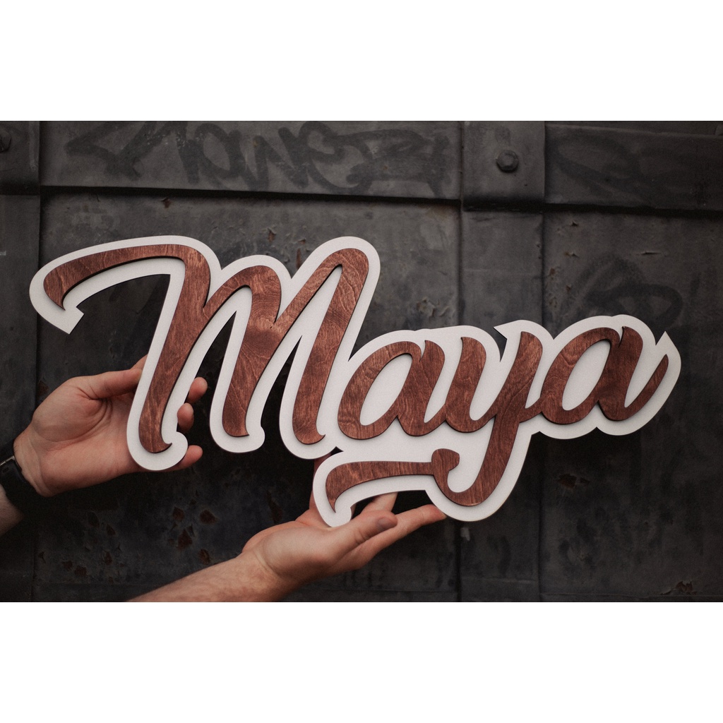 Jual {SEHARI JADI }Tulisan Kayu Nama | Free Custom | Huruf Kayu ...