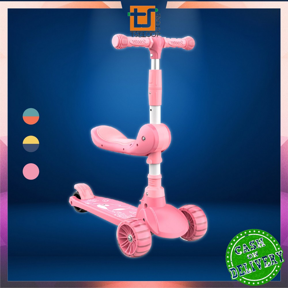 Jual OFM-M290 Mainan Anak Skuter Otoped Sepeda Duduk 3 Roda 2in1 Ada ...