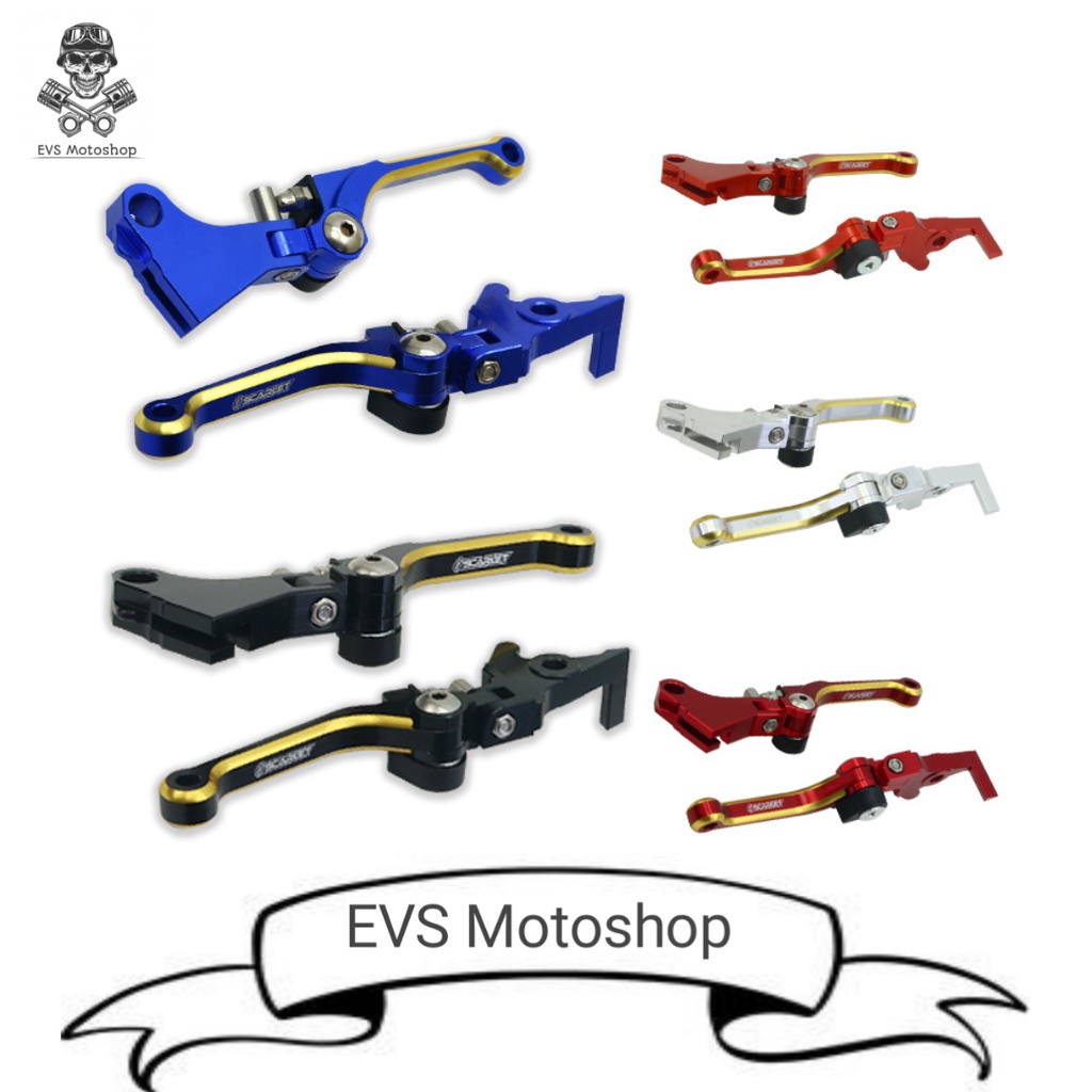 Jual Handle Tuas Rem Lipat 2 Tone CNC Motor Trail KLX CRF WR Dtracker ...
