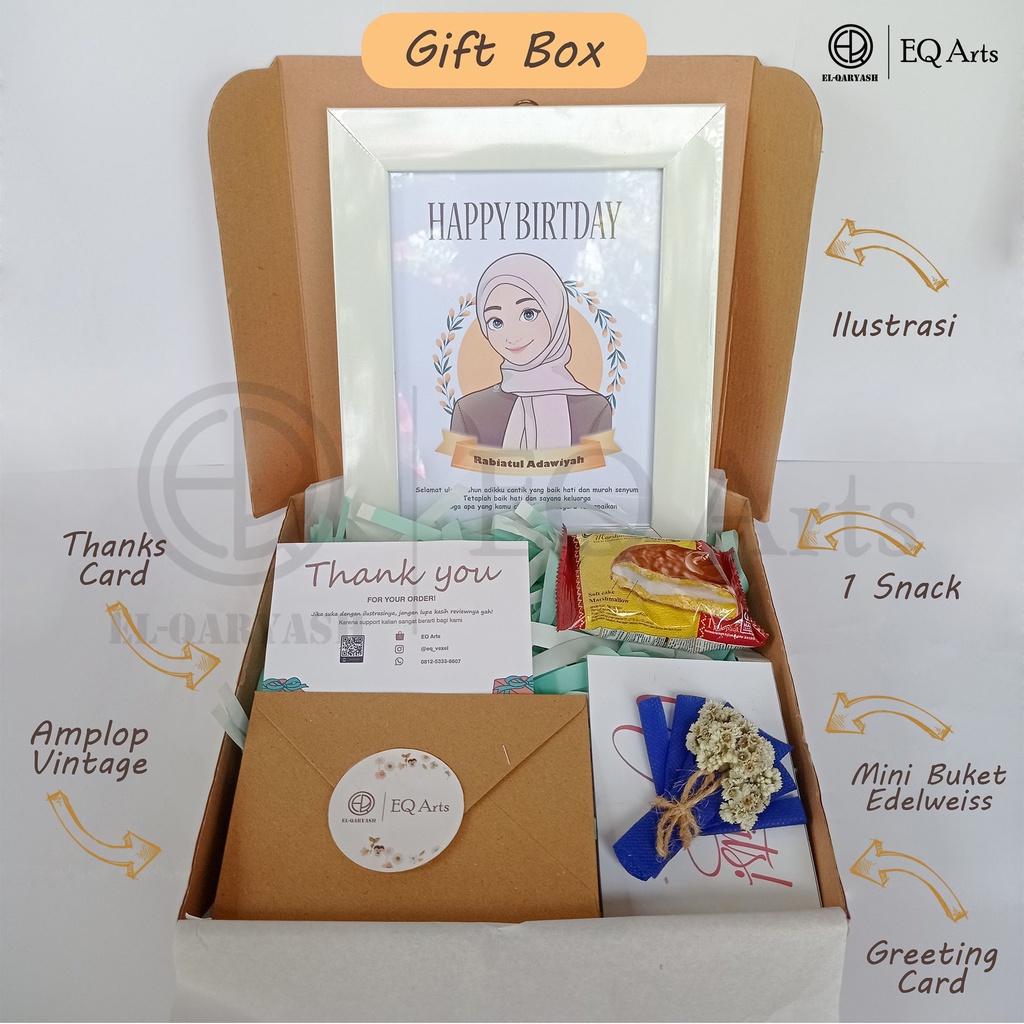Jual GIFT BOX ILUSTRASI DISNEY STYLE CUSTOM, KARTUN WAJAH (CETAK DAN ...