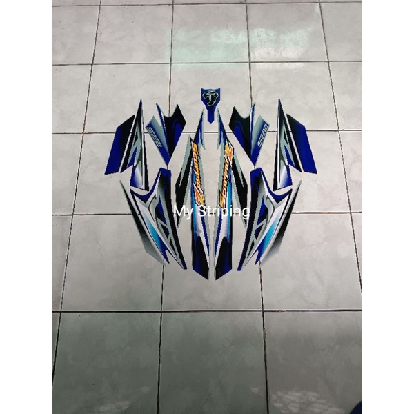 Jual Stiker Scorpio z 2008 biru silver | Shopee Indonesia