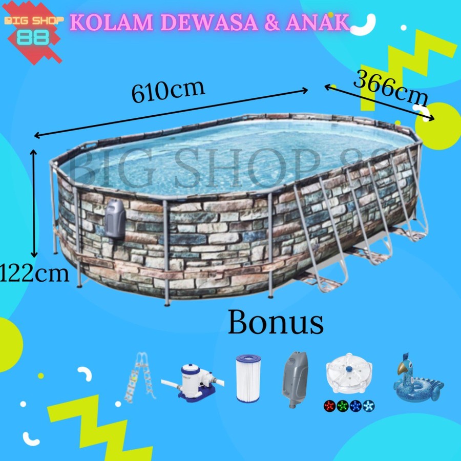 Jual KOLAM RENANG KELUARGA KOLAM RENANG PORTABEL SWIMMING POOL PORTABLE ...
