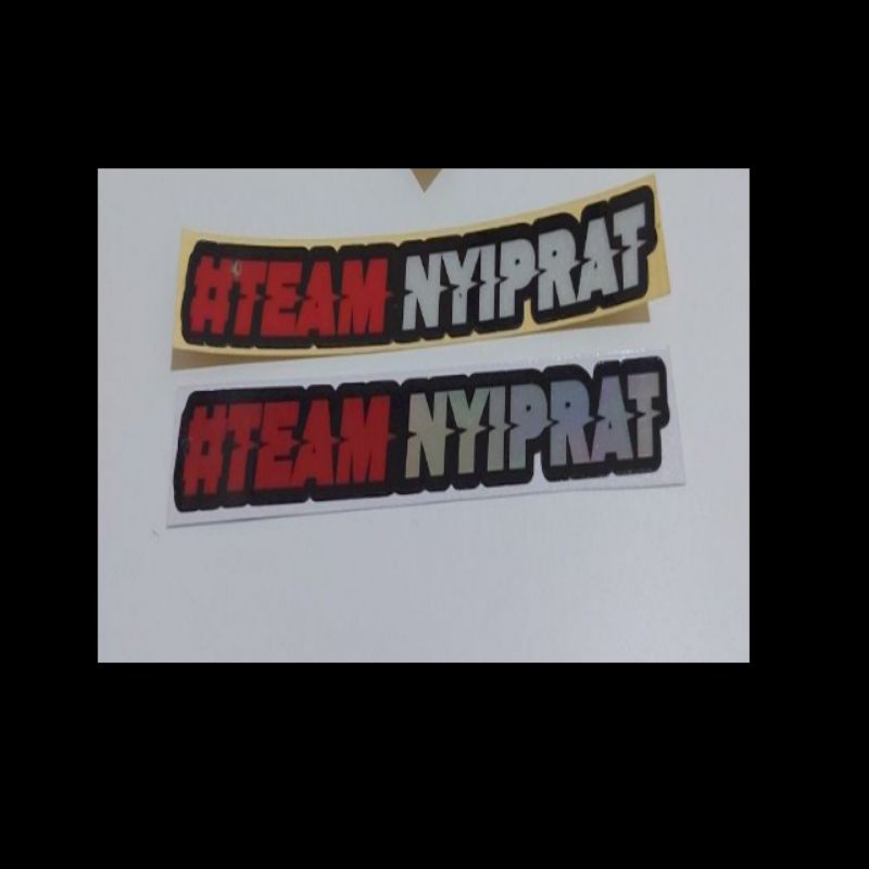 Jual Stiker Team Nyiprat Sticker Cutting Stiker Viral Motor Murah Anti ...