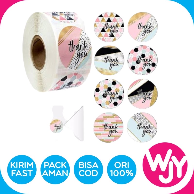 Jual STICKER THANKYOU / STICKER JUALAN / STICKER TERIMA KASIH / STICKER ...
